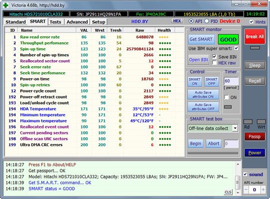 Официальный сайт программы Victoria HDD/SSD